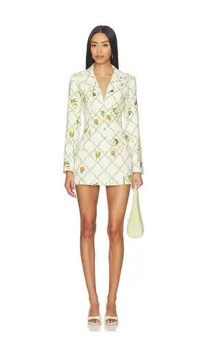 Amanda Uprichard Alana Jacket - Trellis Print