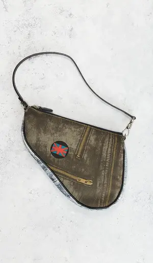 Undefined Dior Denim Saddle Bag