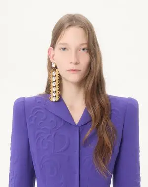 Valentino Garavani Embroidered Cady Satin Coat