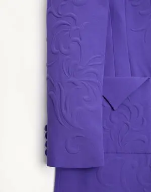 Valentino Garavani Embroidered Cady Satin Coat