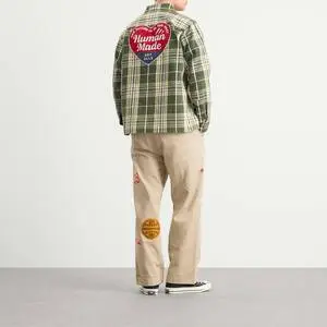 HUMAN MADE Heart Patch Check Shirt