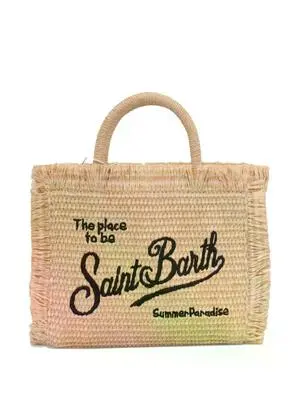MC2 SAINT BARTH Mini Vanity Straw Bag - Neutrals
