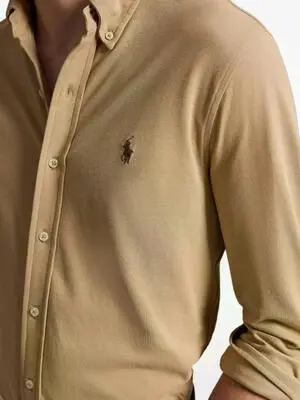 Polo Ralph Lauren Button-down Embroidered Shirt - Neutrals
