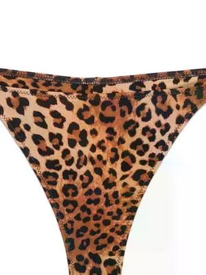 MC2 SAINT BARTH Marielle Leopard-print Bikini Bottoms