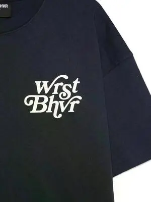 WRSTBHVR Logo T-shirt - Blue