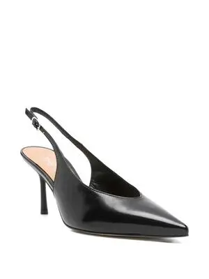 THE SELLER Pointed Slingback Pumps - Black
