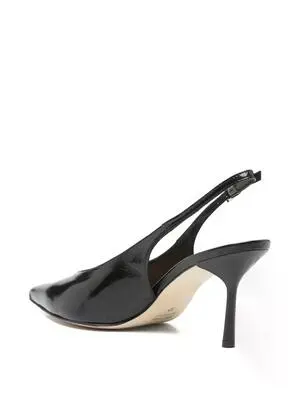 THE SELLER Pointed Slingback Pumps - Black