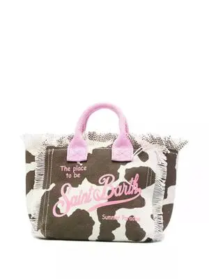 MC2 SAINT BARTH Cow-print Shoulder Bag - Brown