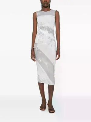 Patrizia Pepe Wave-print Midi Dress