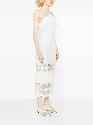 Patrizia Pepe Floral-embroidery Midi Dress