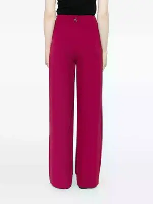 Patrizia Pepe Wide Leg Crêpe Pants - Purple