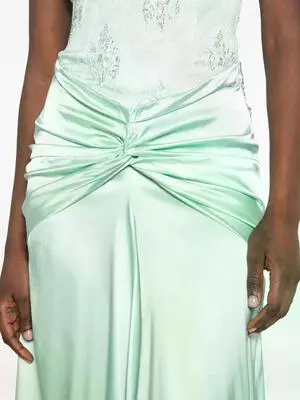 Patrizia Pepe Maxi Dress With Jewel Insert