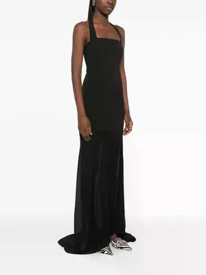 Patrizia Pepe Maxi Bustier Halter Dress