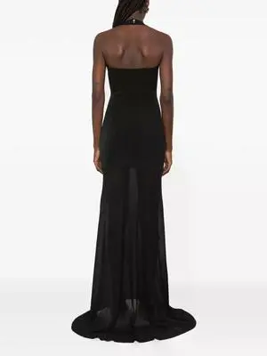 Patrizia Pepe Maxi Bustier Halter Dress