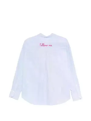 MC2 SAINT BARTH Striped Embroidered Shirt