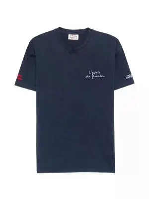 MC2 SAINT BARTH Portofino Embroidered T-shirt - Blue