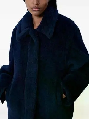 Max Mara Single-breasted Faux-fur Coat