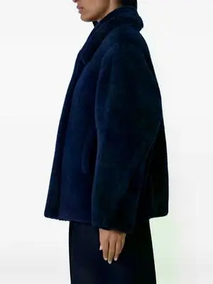 Max Mara Single-breasted Faux-fur Coat