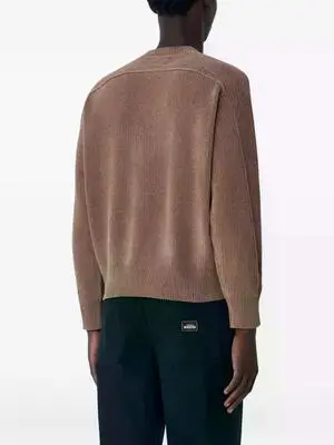 StÜssy Ribbed-knit Crew-neck Sweater - Brown