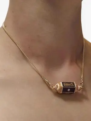 MARIE LICHTENBERG Knock On Wood Diamond Locket Necklace