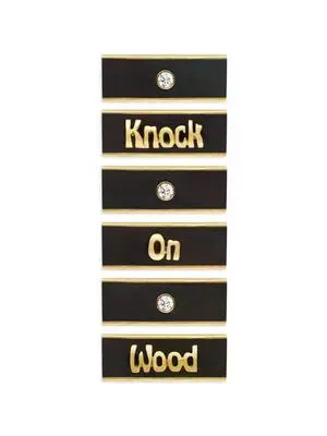 MARIE LICHTENBERG Knock On Wood Diamond Locket Necklace