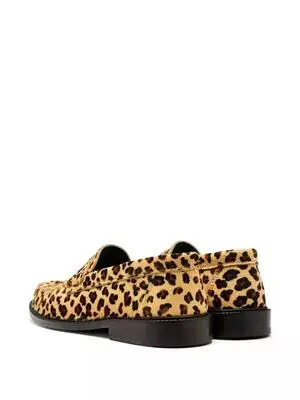 VINNY'S Leopard Yardee Moccasin Loafers