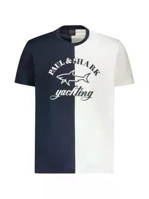 Paul & Shark Logo-print Colourblock T-shirt