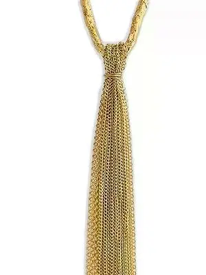 FORTE_FORTE Chain-tassel Earrings - Gold