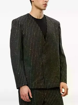 HAMZA 247 Striped Blazer