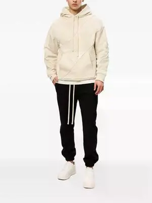 HAMZA Diamond Stitched Hoodie - Neutrals