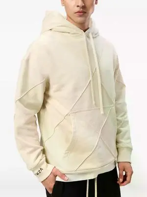 HAMZA Diamond Stitched Hoodie - Neutrals