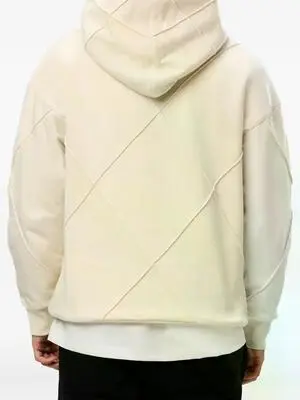 HAMZA Diamond Stitched Hoodie - Neutrals
