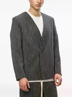 HAMZA 247 Striped Blazer