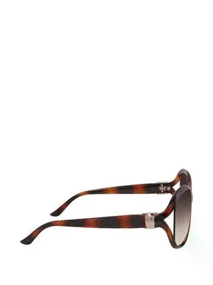 FERRAGAMO Oval Frame Sunglasses