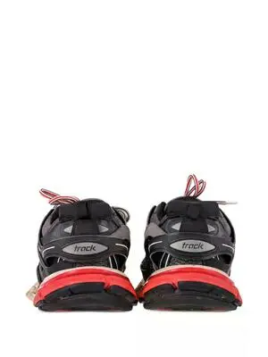 Balenciaga Layered Lace-up Sneakers - Black
