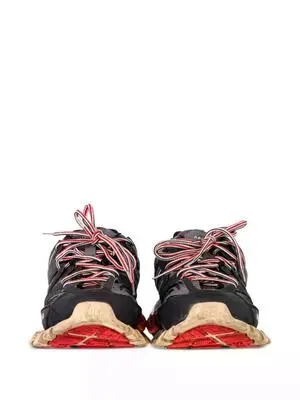 Balenciaga Layered Lace-up Sneakers - Black