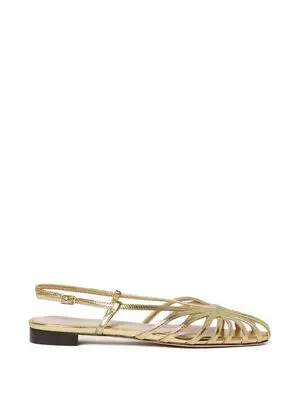 LOEFFLER RANDALL Devon Slingback Sandals - Gold
