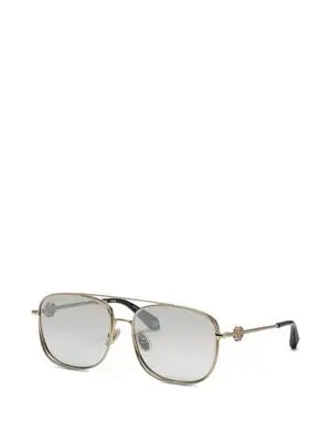 Roberto Cavalli Silver Tone Eyewear For Women