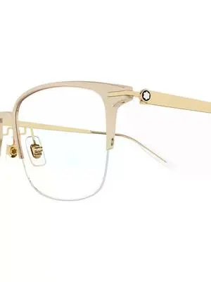 Montblanc Square-frame Half-rim Eyeglasses