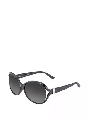 FERRAGAMO Oval Full-rim Sunglasses