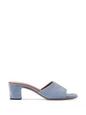 Paris Texas Ava Block-heel Mules - Blue