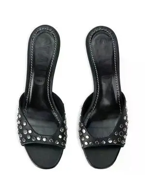 Staud Brigitte Studded Sandals - Black