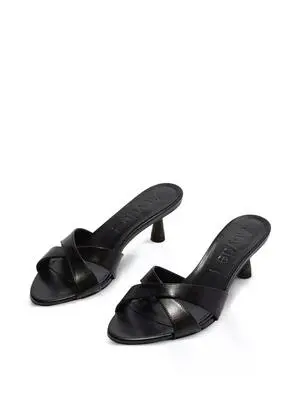 AeydĒ Vero Crossover Strap Sandals - Black