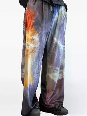 TAAKK Printed Velvet Trousers
