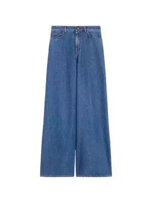 Max Mara Wide-leg Denim Jeans - Blue