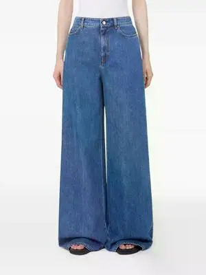 Max Mara Wide-leg Denim Jeans - Blue