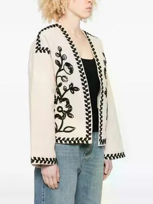 PHILIA LOFT Floral-embroidered Jacket