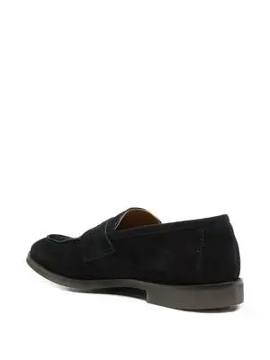 FRATELLI RENNELLA Suede Penny Loafers - Black
