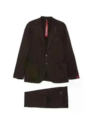 SANTANIELLO Pocket Suit - Brown