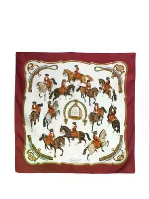 Hermès 1993 Reprise Silk Scarf - Red